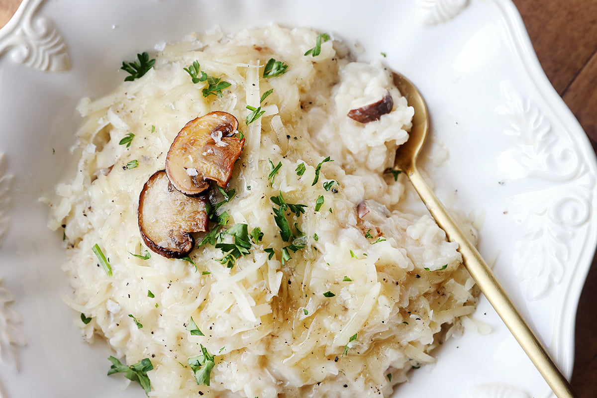 TRUFFLE CHEDDAR RISOTTO | Fiscalini Cheese