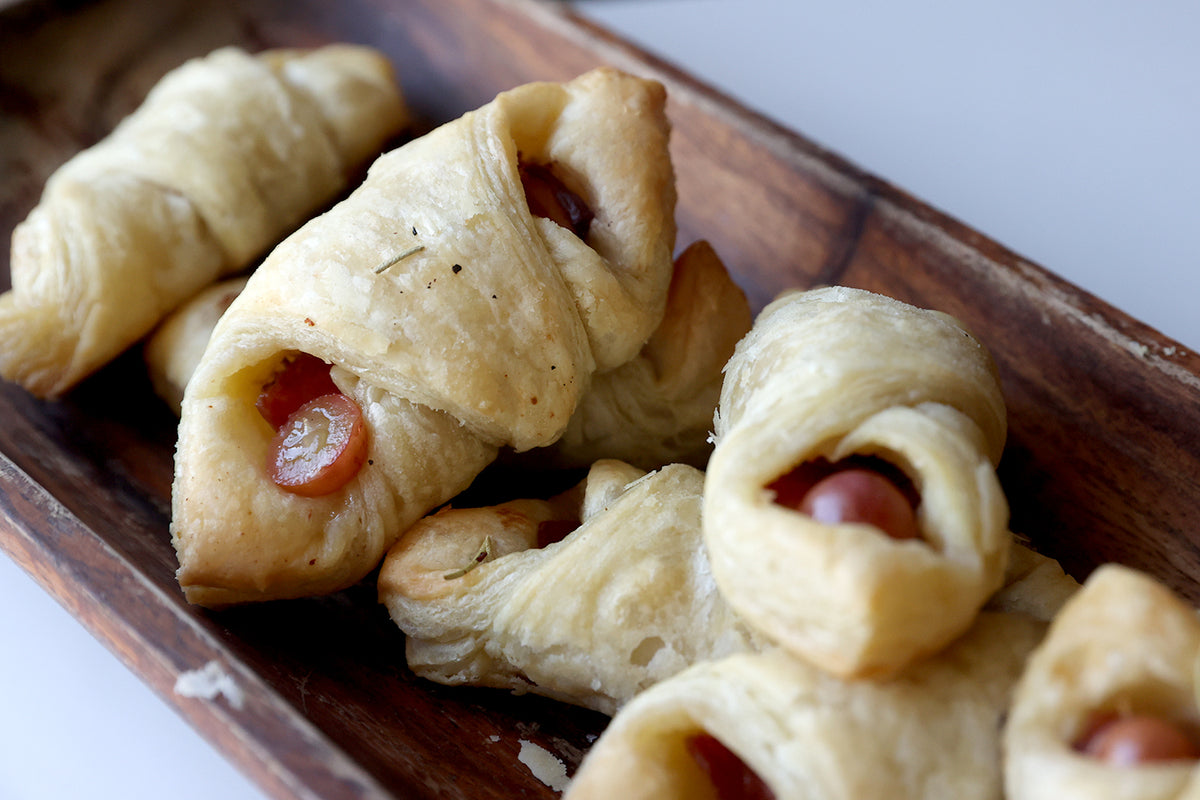 PURPLE MOON PUFF PASTRY WITH SALAMI AND GRAPES | Fiscalini Cheese