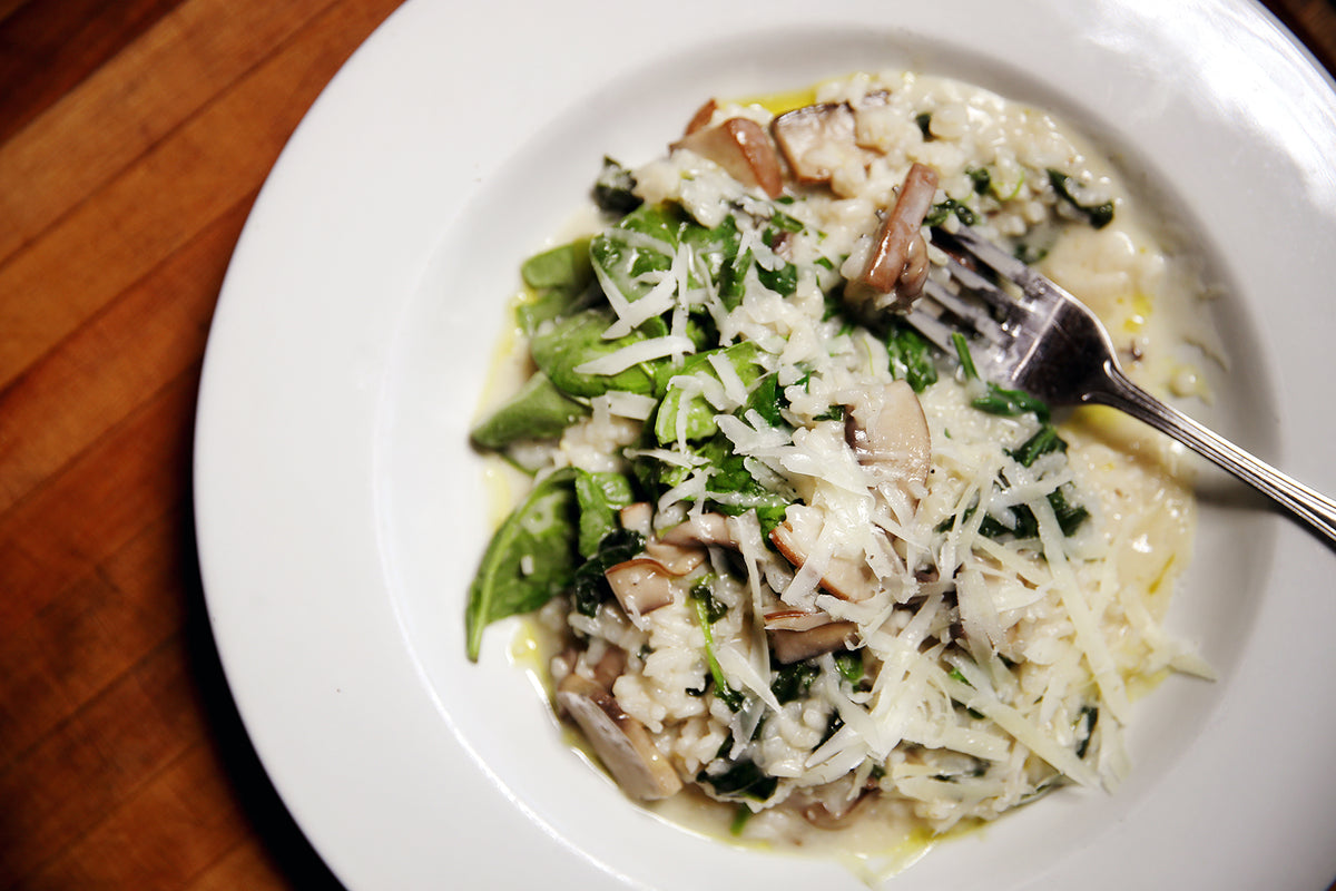 Wild Mushroom Risotto with Fiscalini Lionza | Fiscalini Cheese