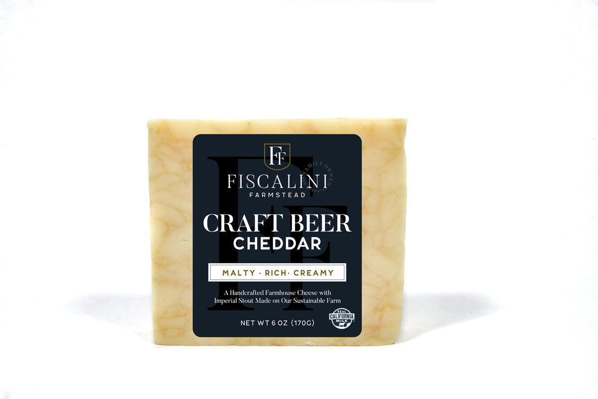 Craft Beer Cheddar 6oz | Fiscalini Cheese