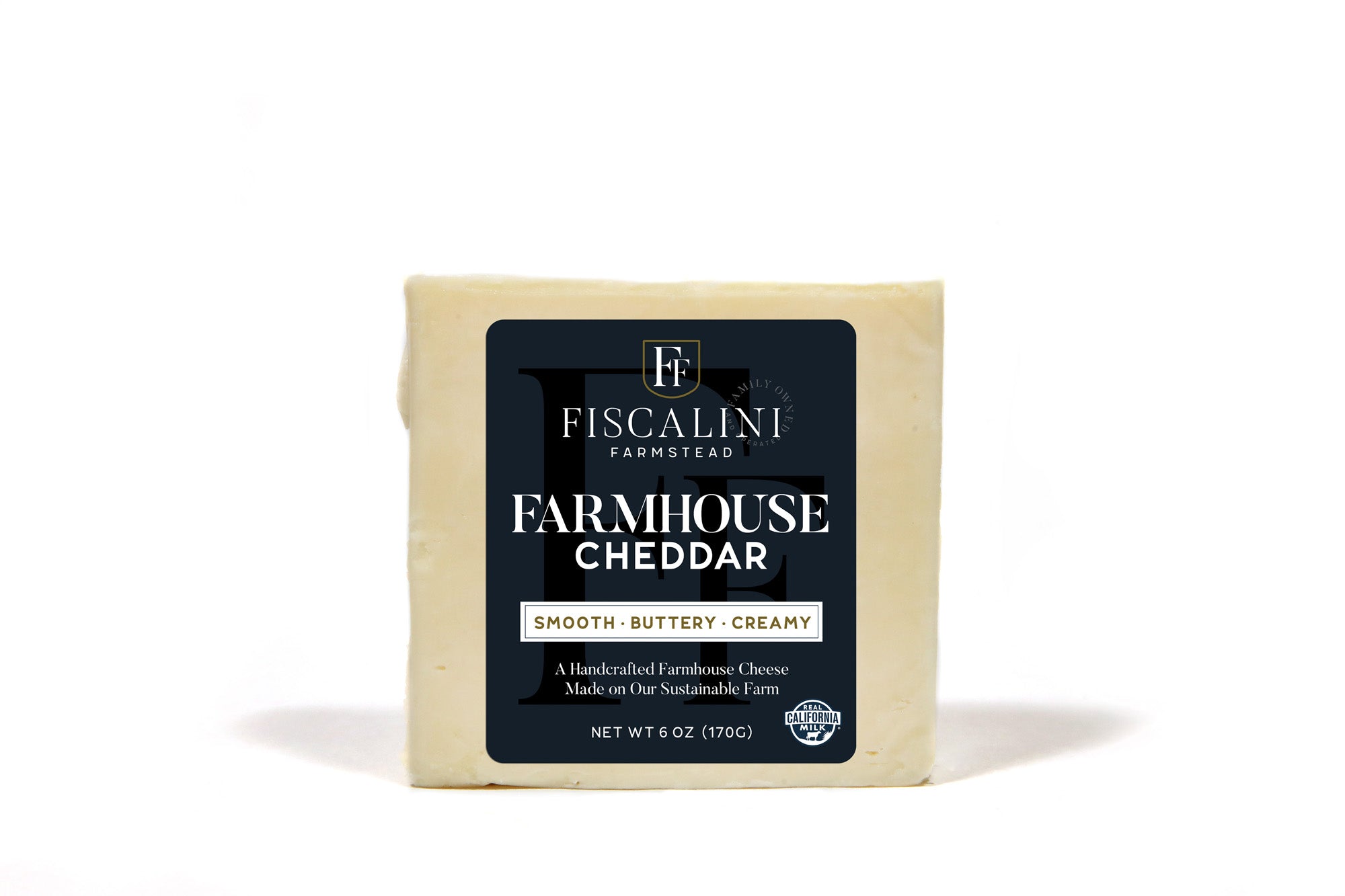 Farmhouse Cheddar 6oz | Fiscalini Cheese